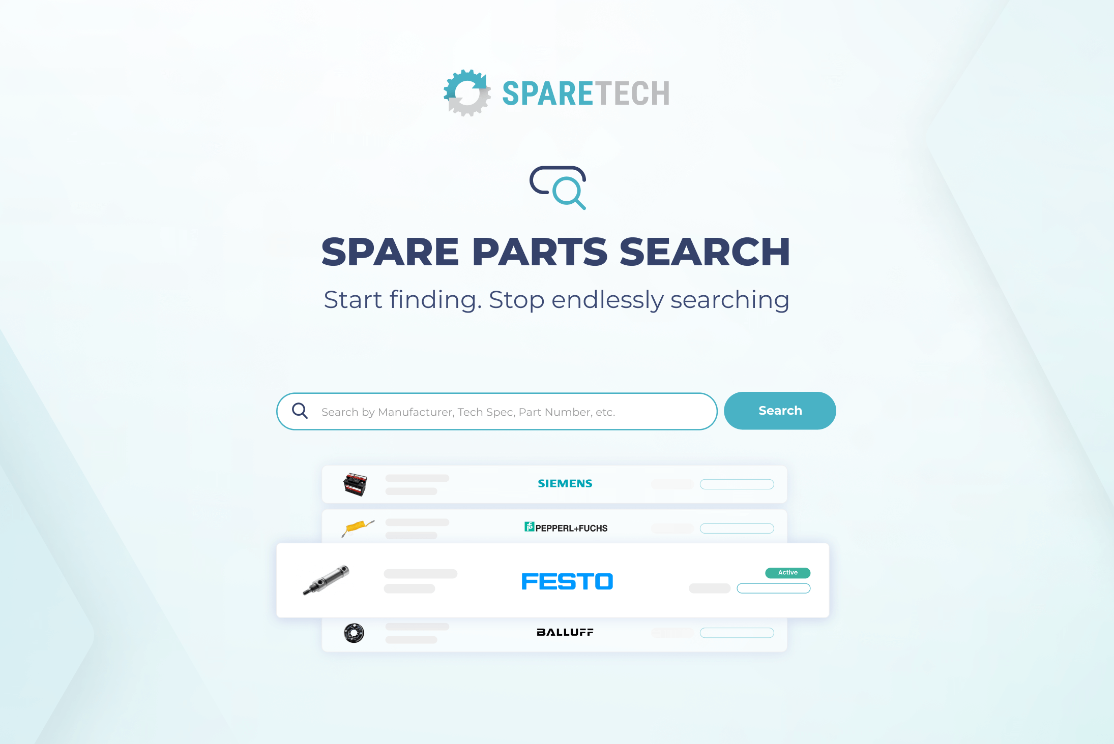 Product update: Spare parts search | Easy to find instead of long search