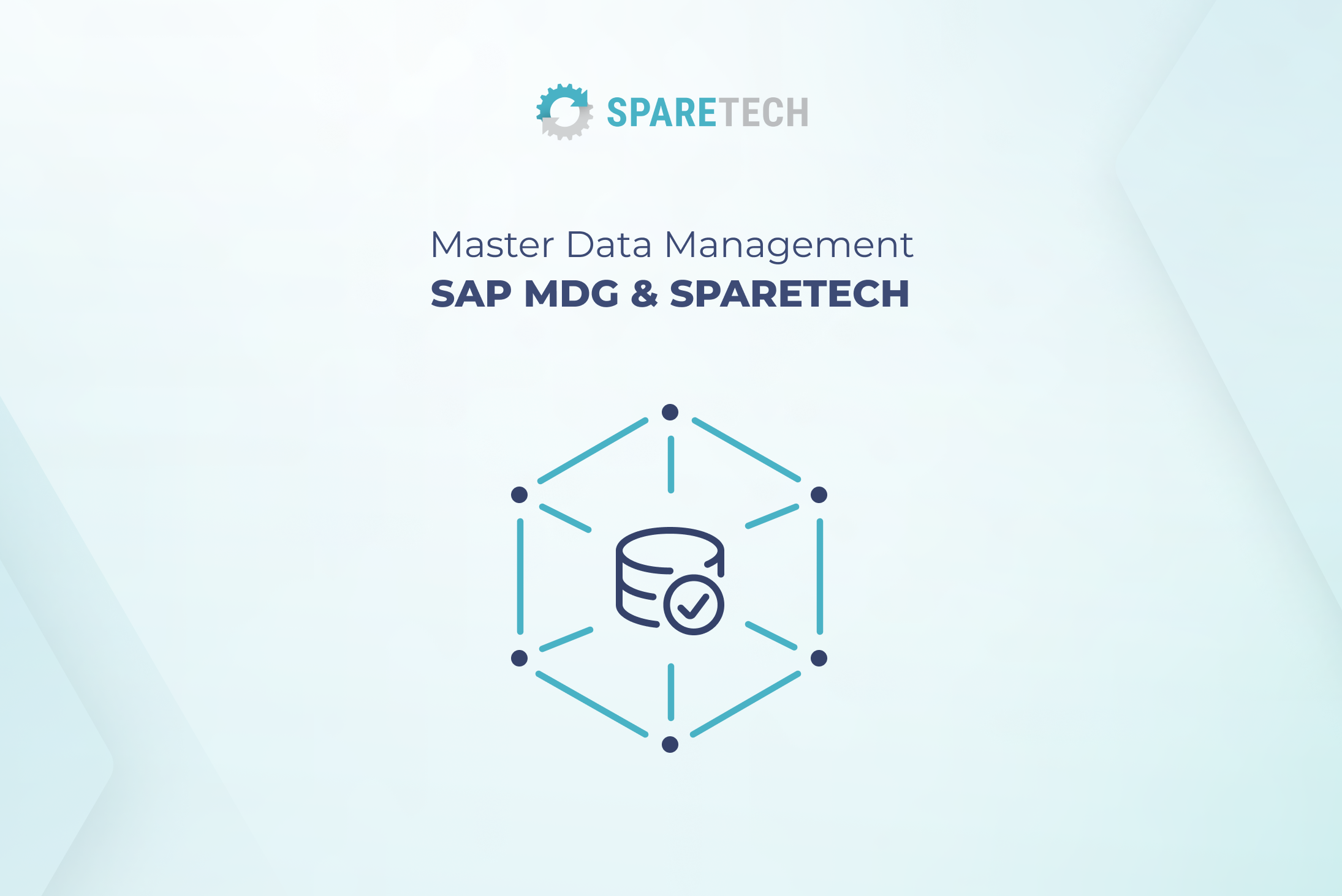 SAP MDG and SPARETECH for efficient master data management